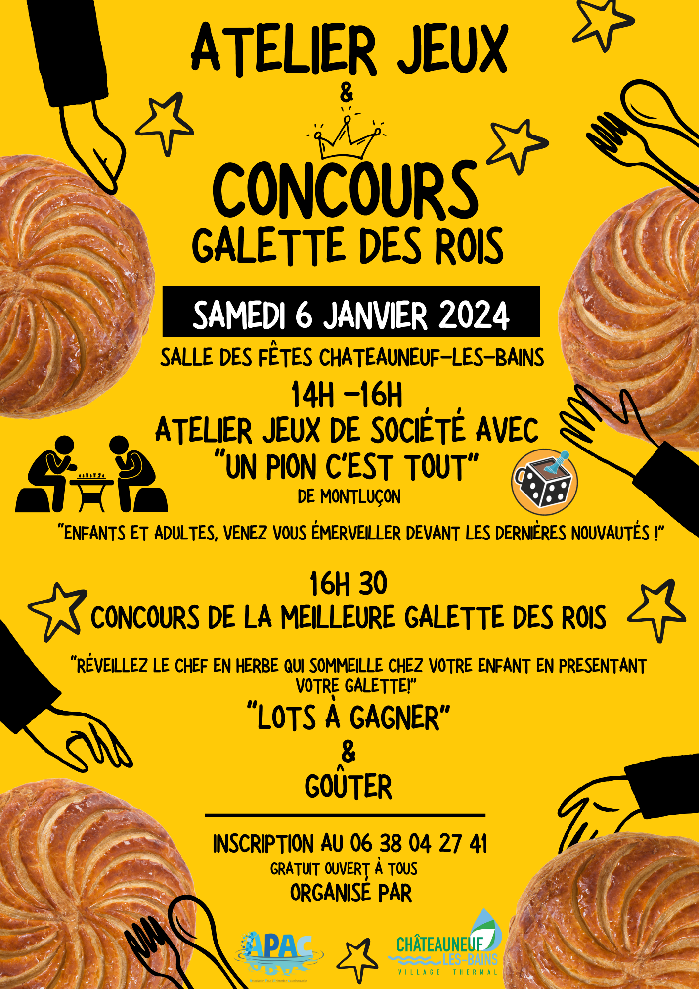 Après-midi Jeux & Concours de galette des Rois - Mairie de Châteauneuf ...